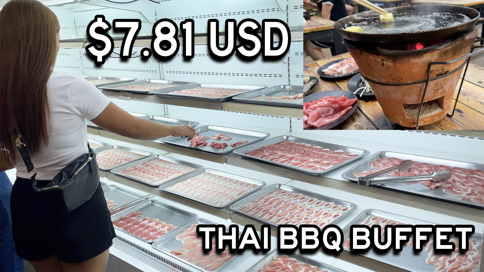 $7.81 USD (258 Baht) Thai BBQ Buffet #Pattaya #Thailand หอมเนย โคขุน ...