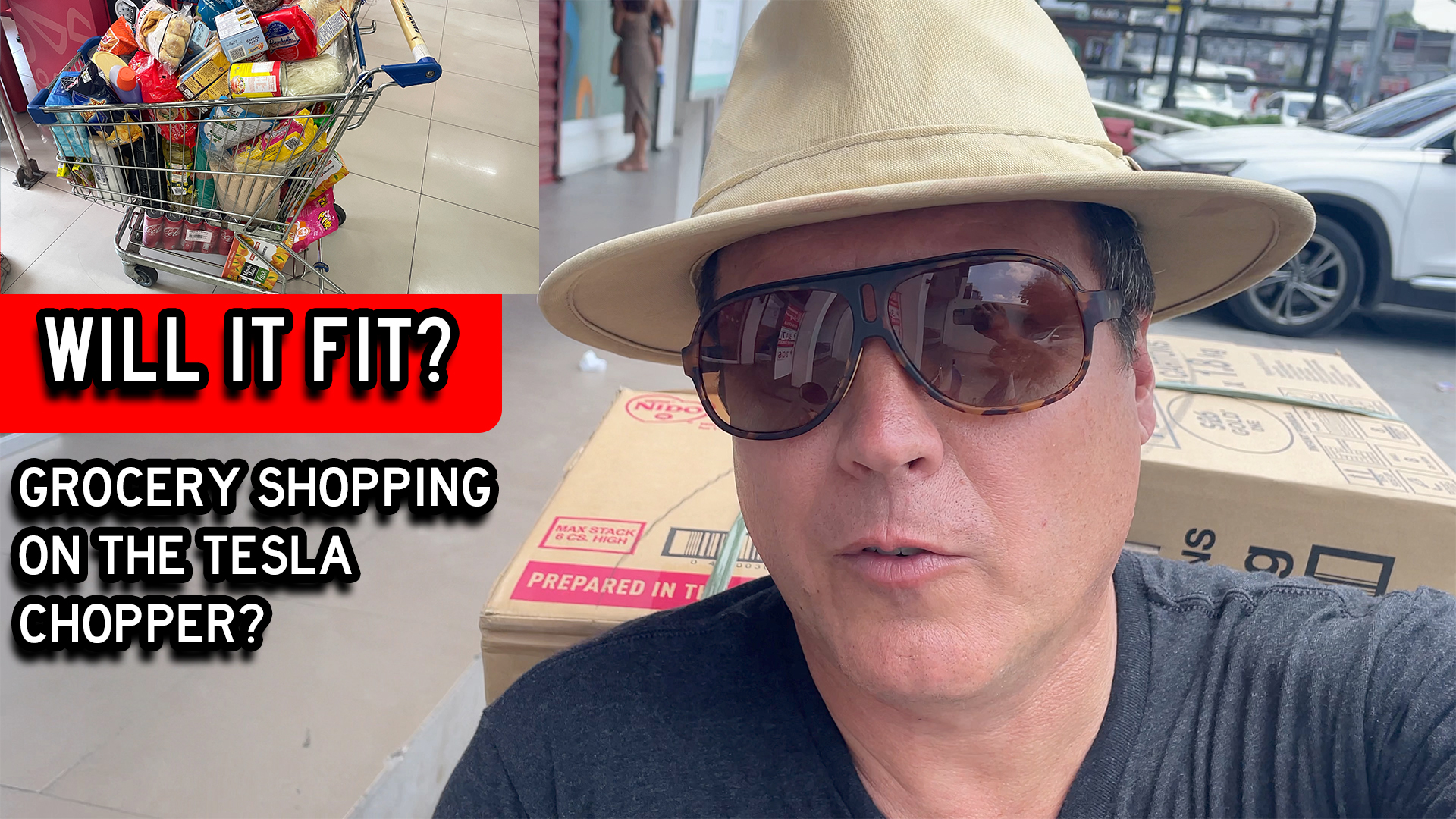 Grocery Shopping on the Tesla Chopper and OLD SINGLE DAD Gets to Use ...