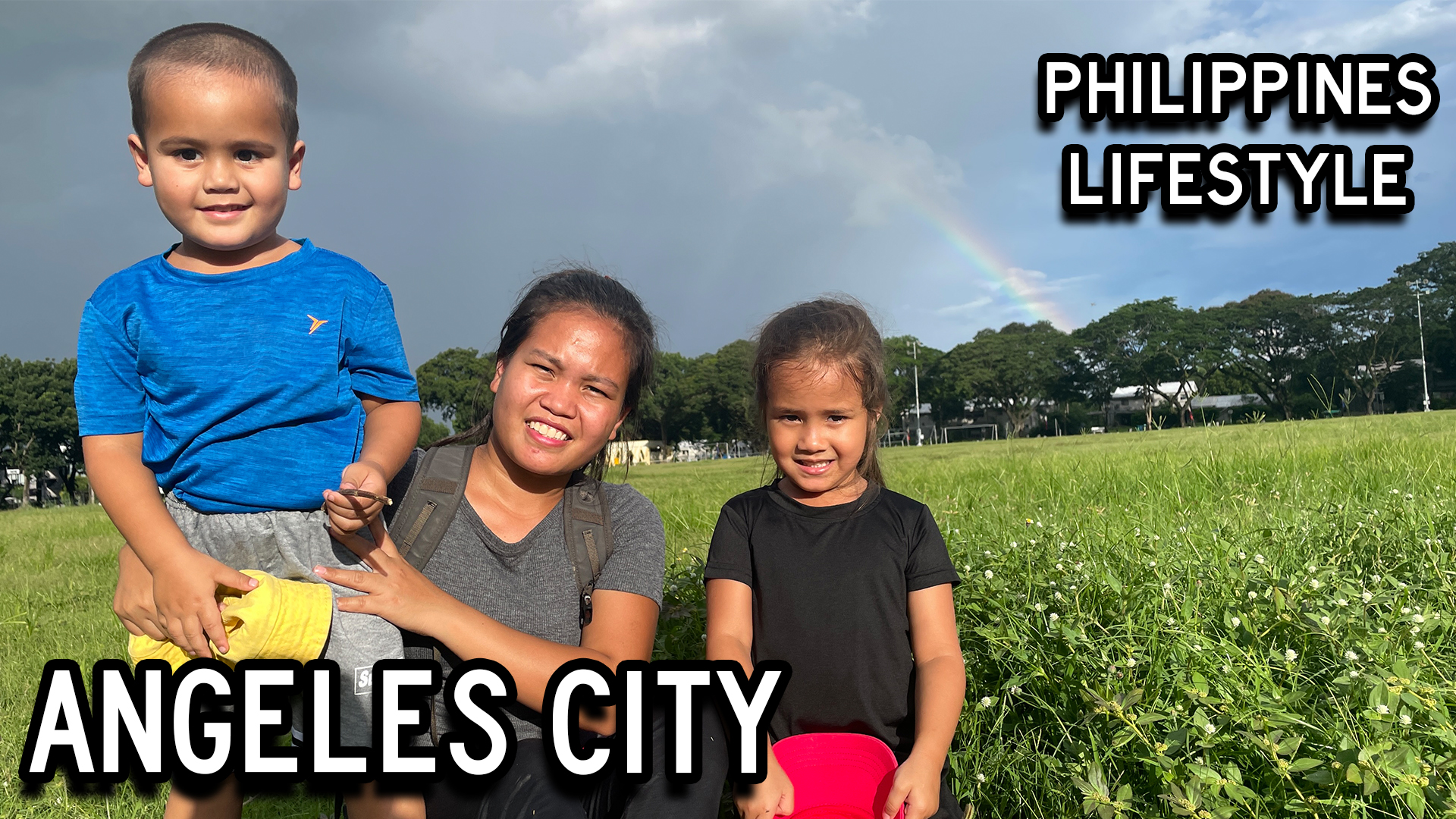 A Beautiful Rainbow and Rain at Clark Parade Grounds #AngelesCity