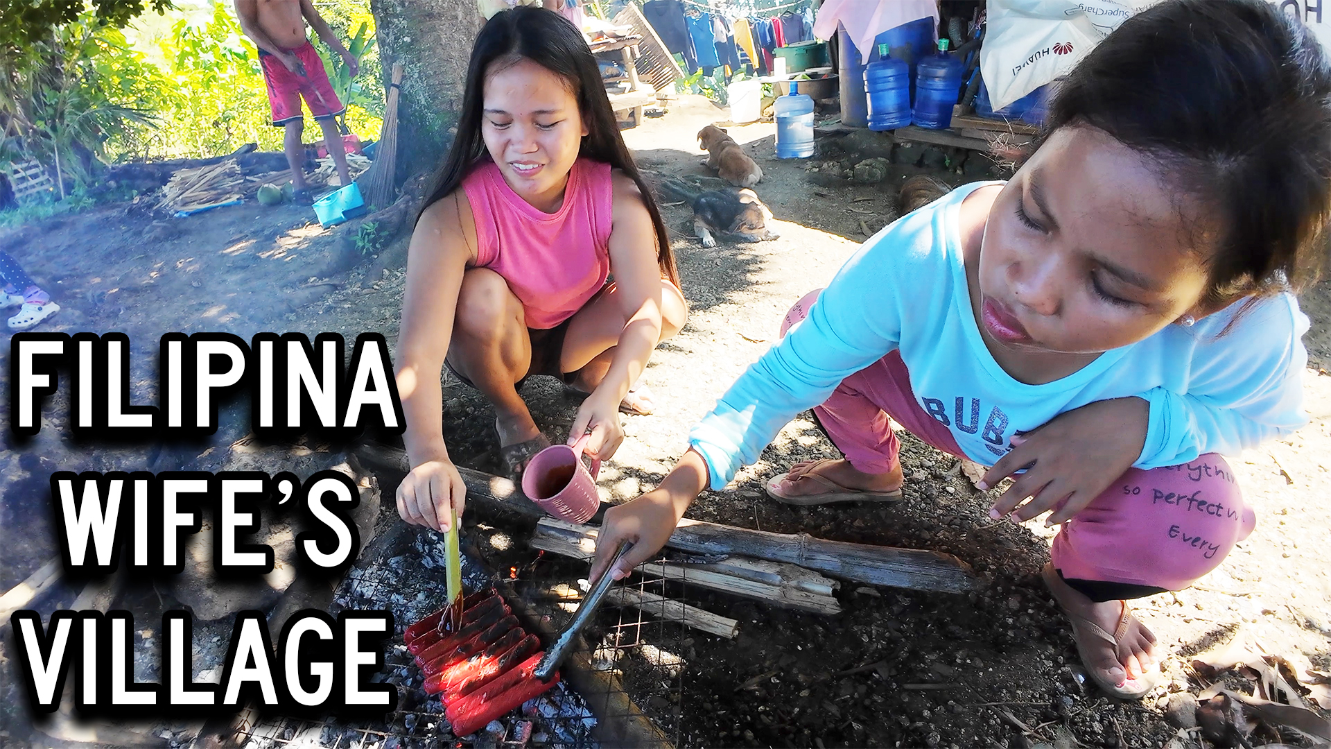 Family Day and Outdoor Cooking in Filipina Wife's Village!