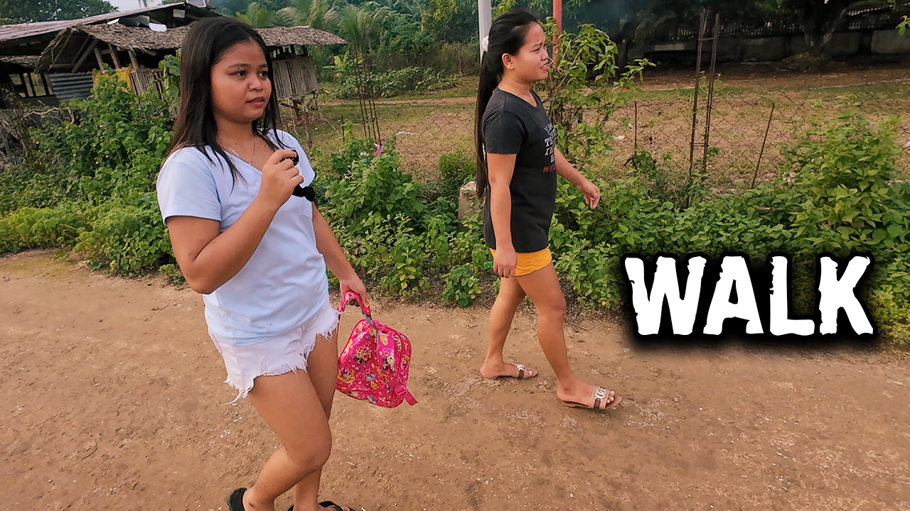 Nightly Walk With Filipinas And My Kids