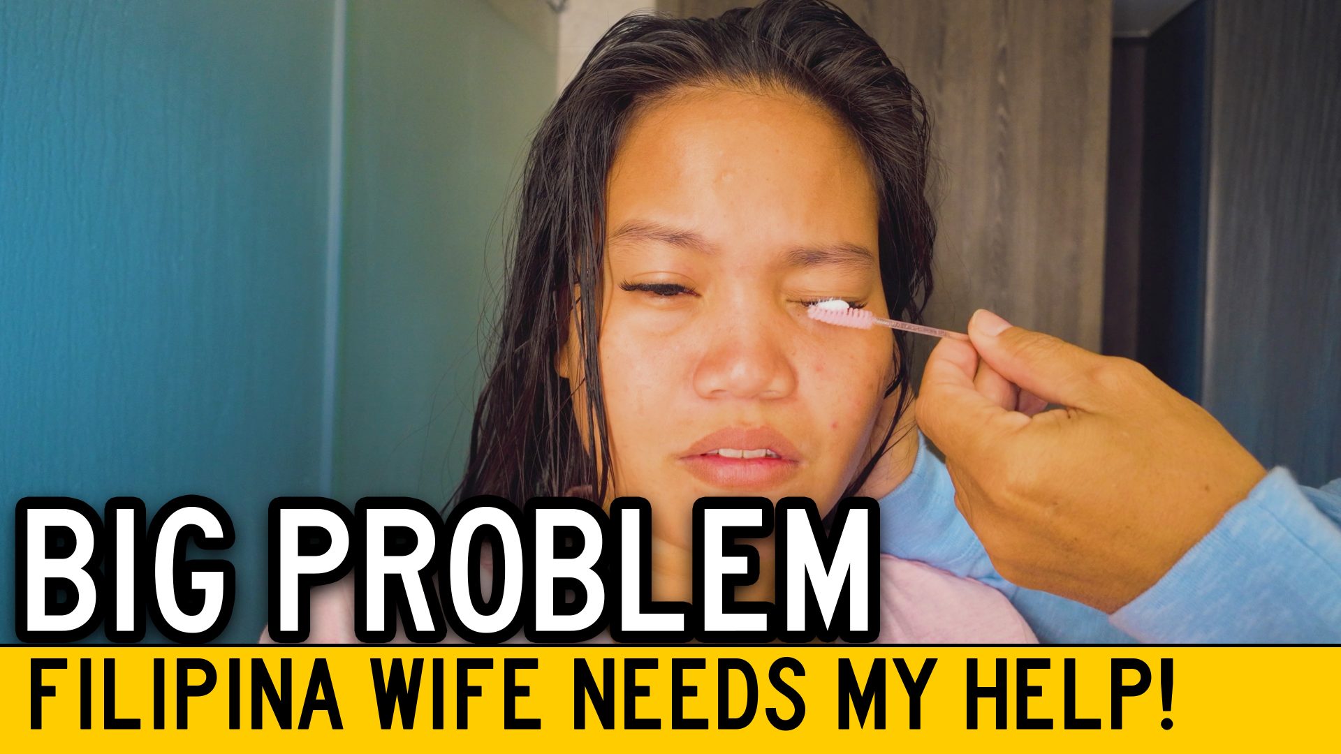I'm Helping My Filipina Wife Remove Her Eyelash Extensions