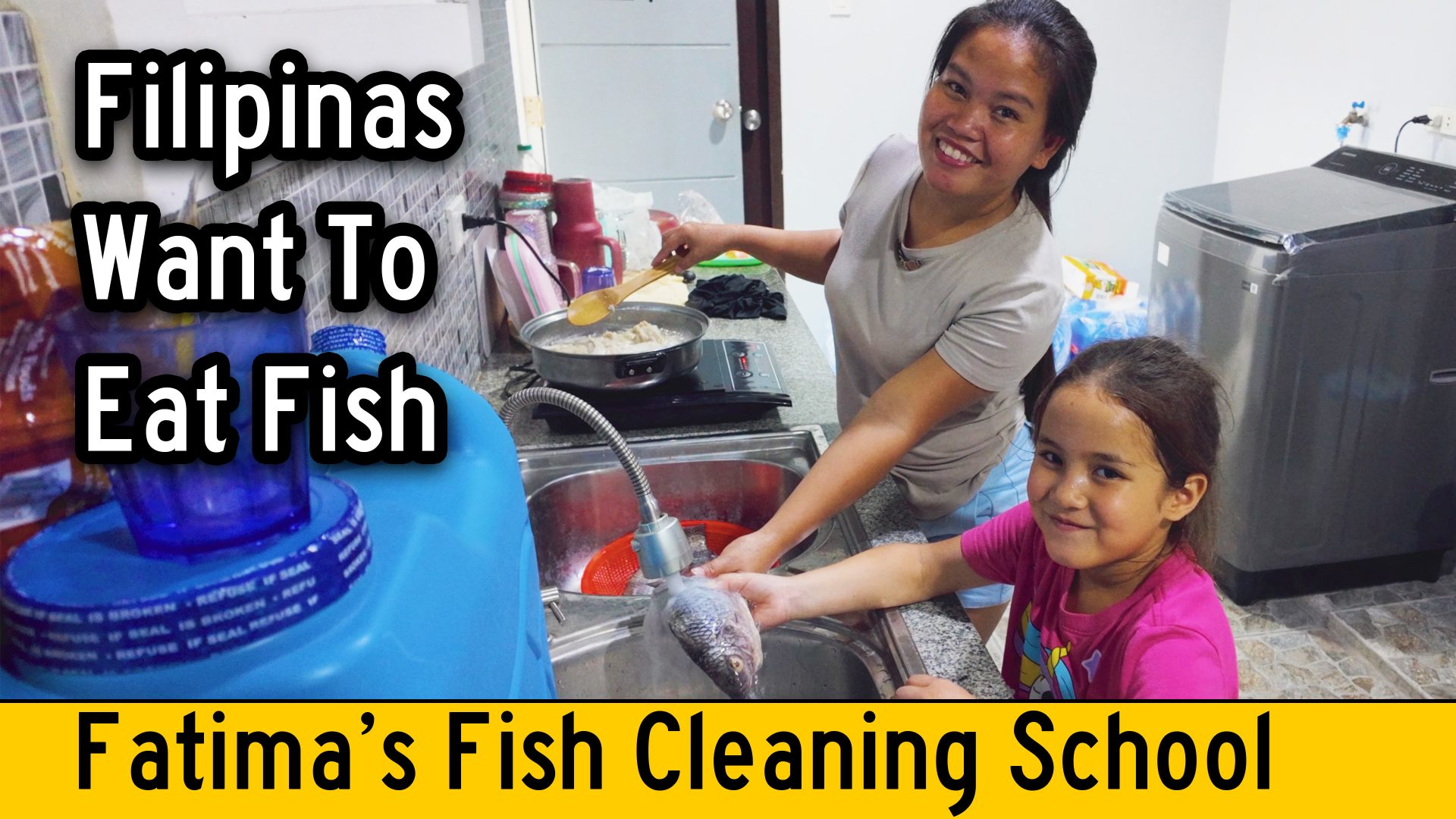 Filipina Wife Goes Fishing for Tilapia and Bangus at the Market