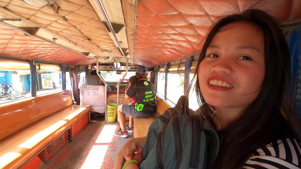 Jeepney Ride from Barrio Barretto at the Matain River up to Subic Town ...