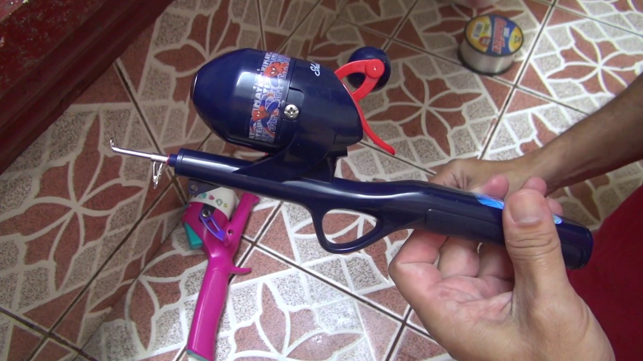 How to Re-Spool a Spider Man Fishing Pole